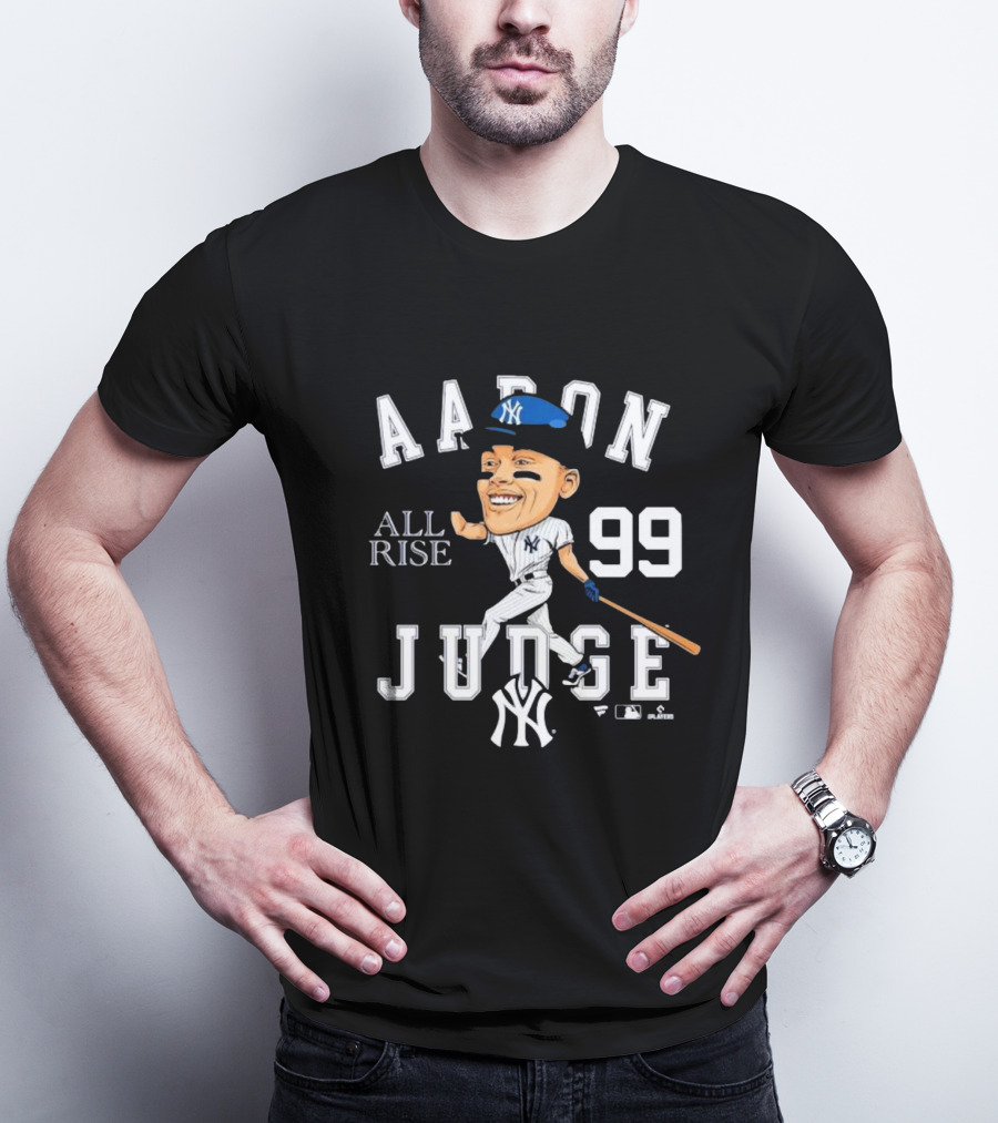 Aaron Judge New York Yankees 99 All Rise Caricature T-Shirt