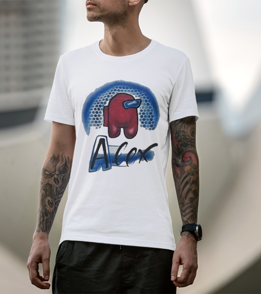 Alex Among Us Red Blue Honeycomb T-Shirt