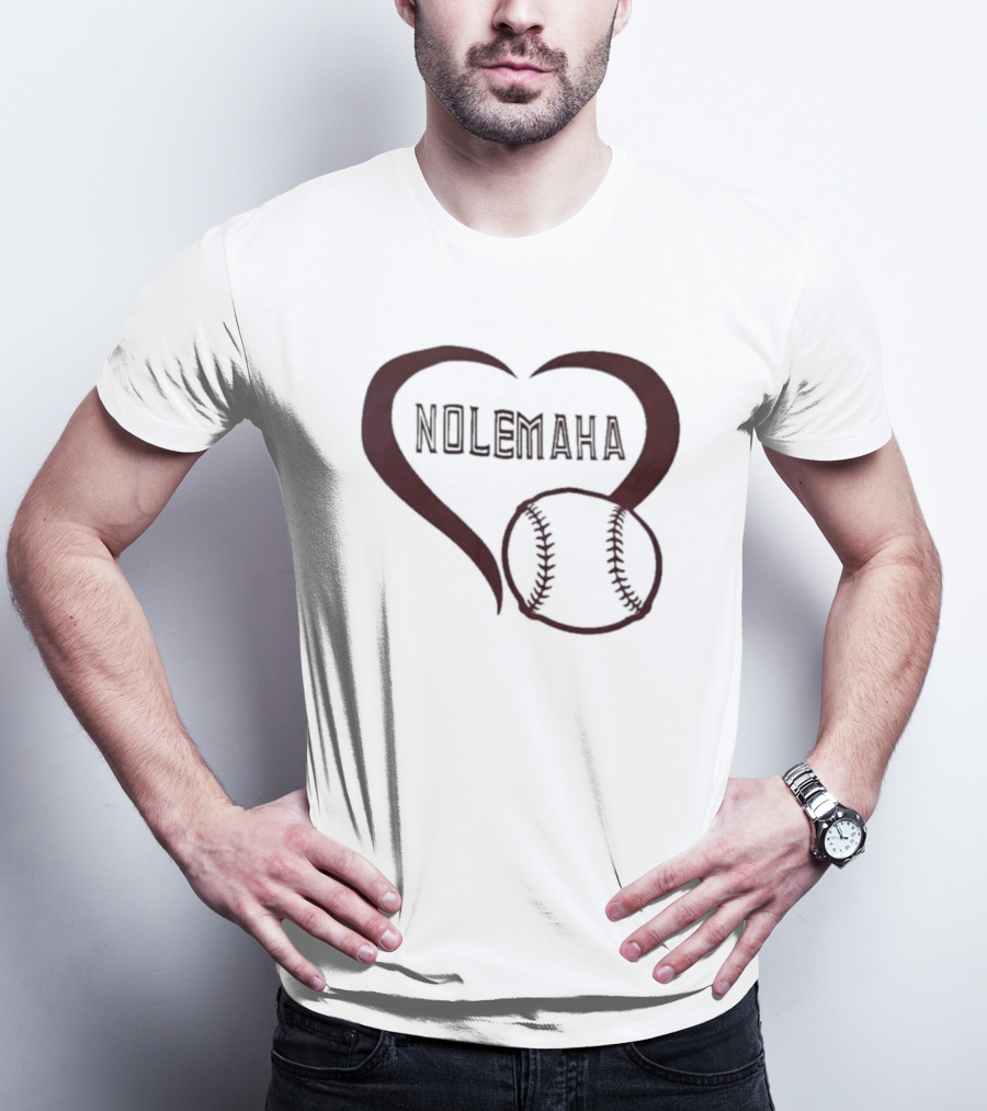 Nolemaha Baseball Heart T-Shirt