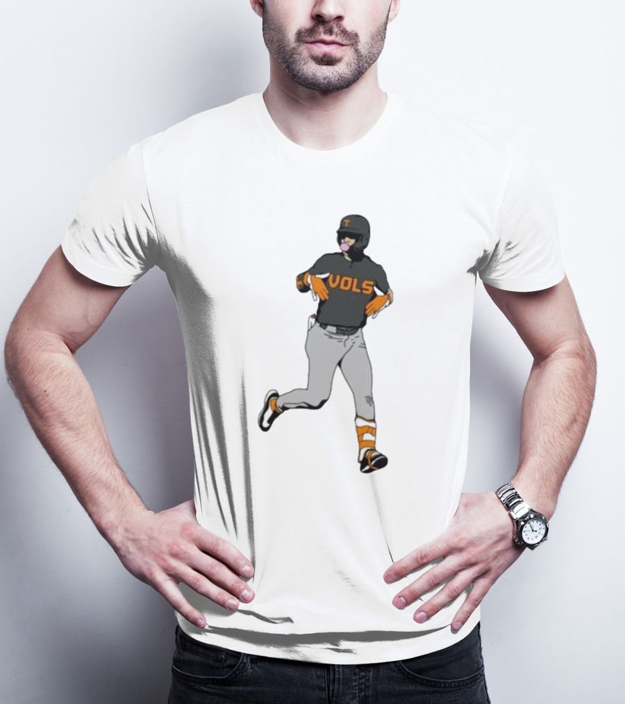 VOLS Baseball Player Bubblegum T-Shirt