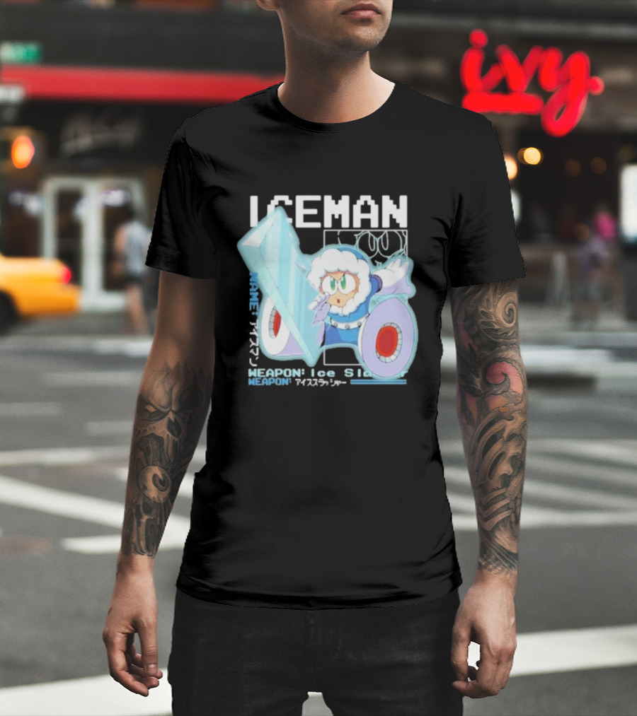 Capcom Iceman Mega Man Weapon Ice Slasher T-Shirt