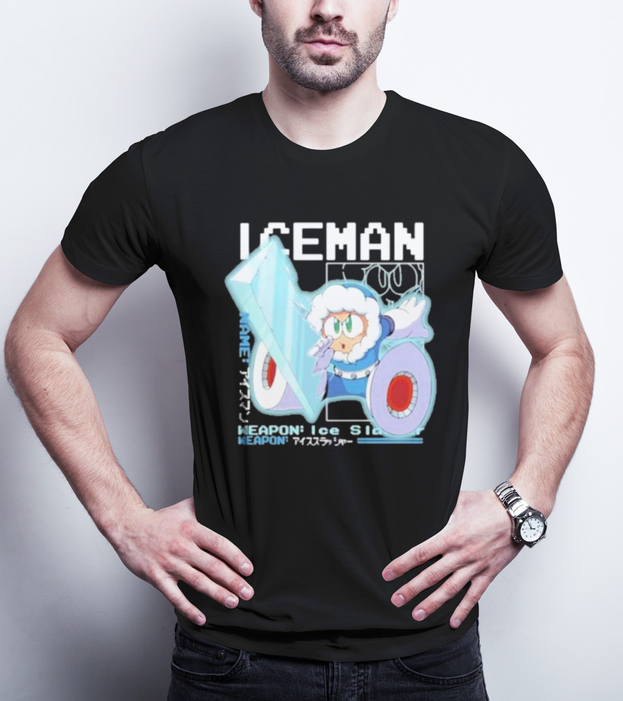 Capcom Iceman Mega Man Weapon Ice Slasher T-Shirt