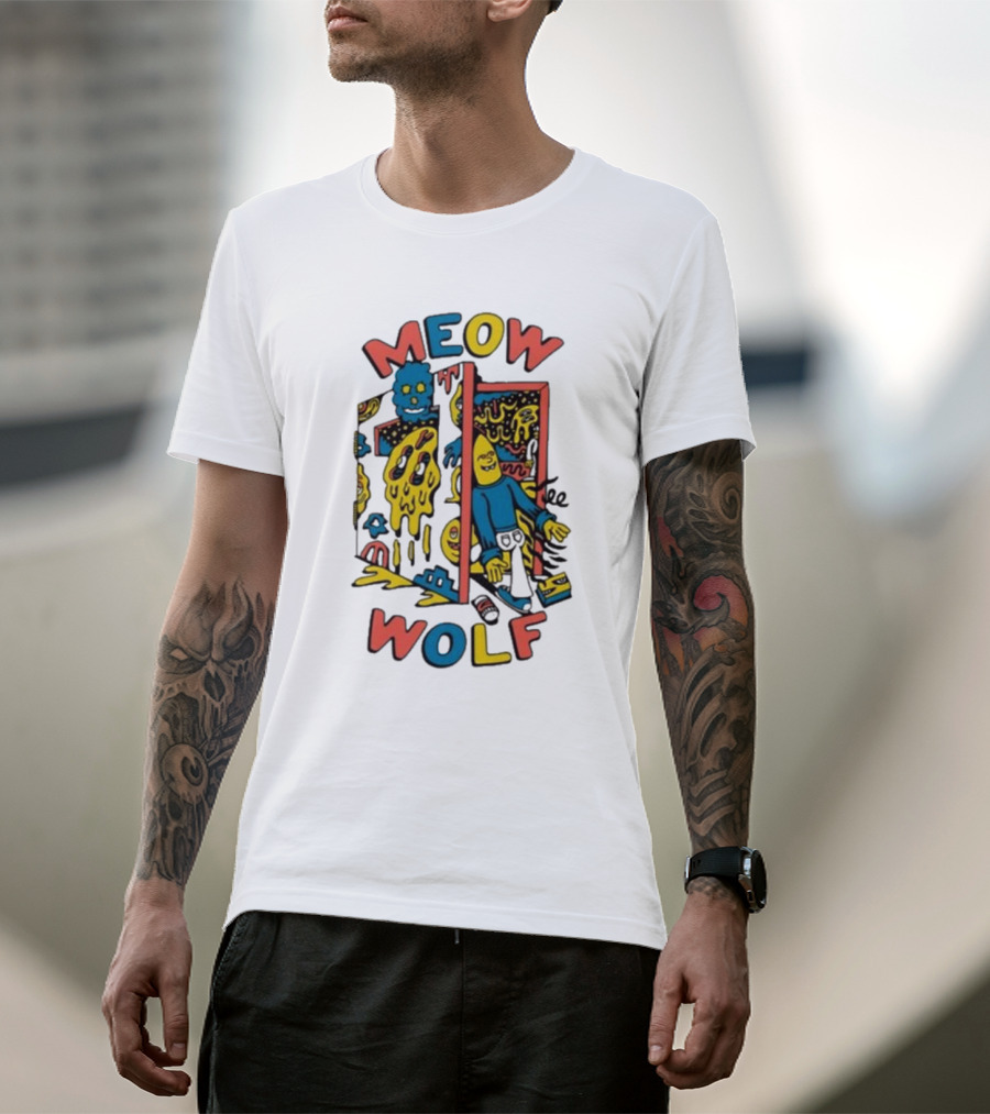 Meow Wolf Killer Acid X Mw Drippy Door Trippy Psychedelic T-Shirt