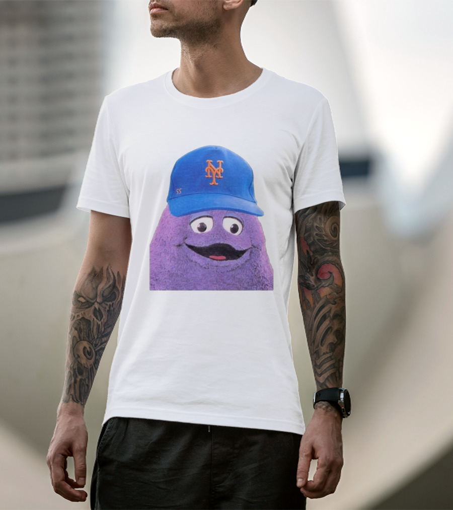 Lgm Grimace New York Mets Mascot Baseball Cap T-Shirt