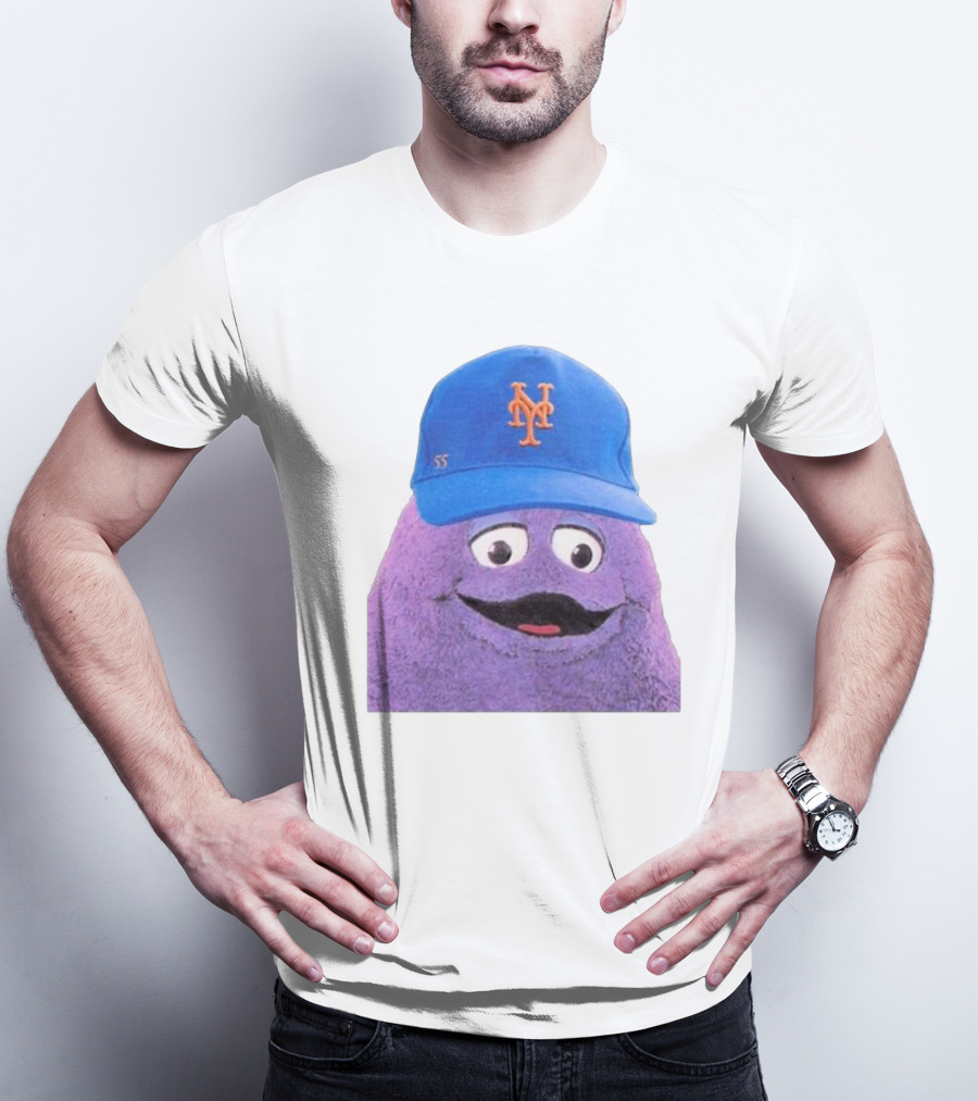 Lgm Grimace New York Mets Mascot Baseball Cap T-Shirt