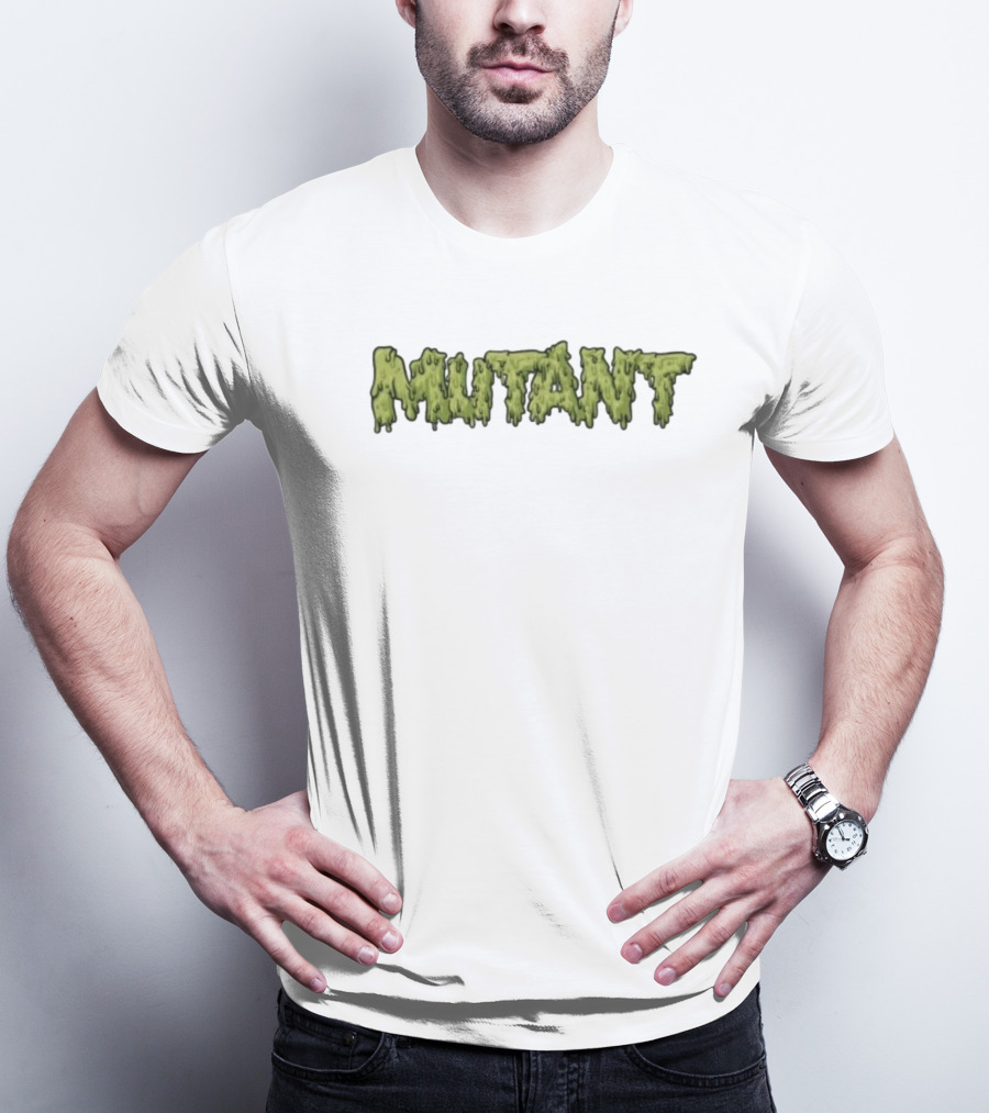 Mutant Threads Dripping Text T-Shirt