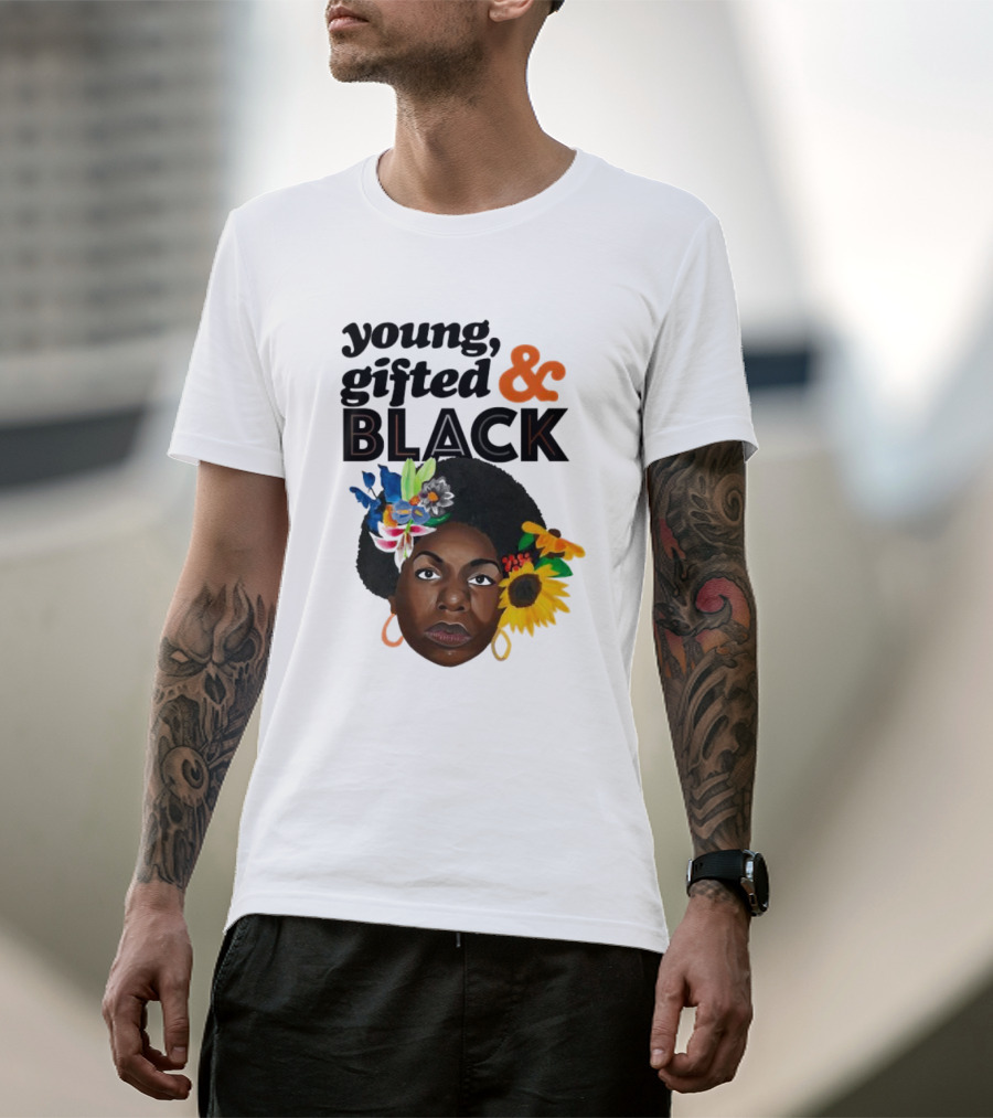 Young Gifted And Black Nina En Printemps T-Shirt