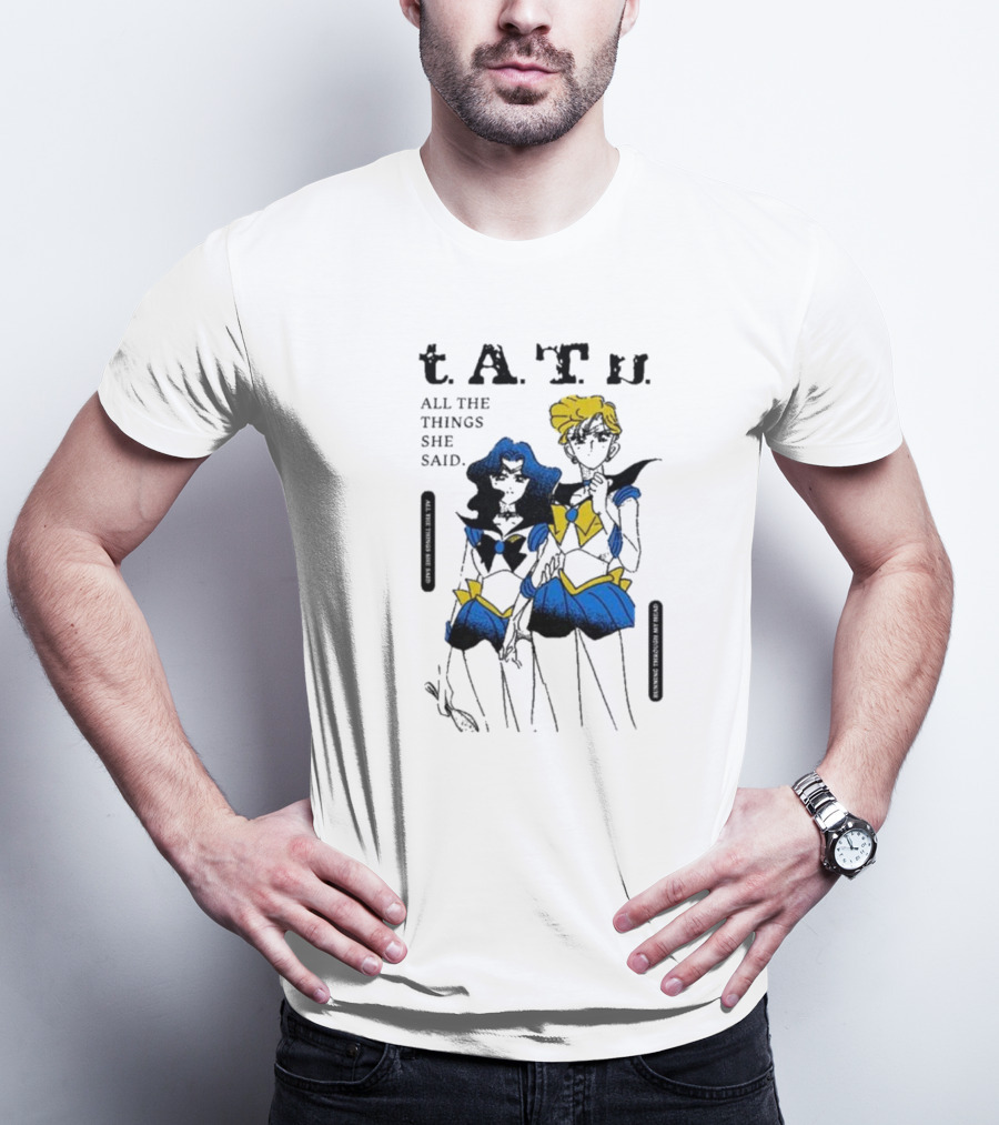 T.A.T.u. All The Things She Said Sailor Moon Inspired Characters T-Shirt