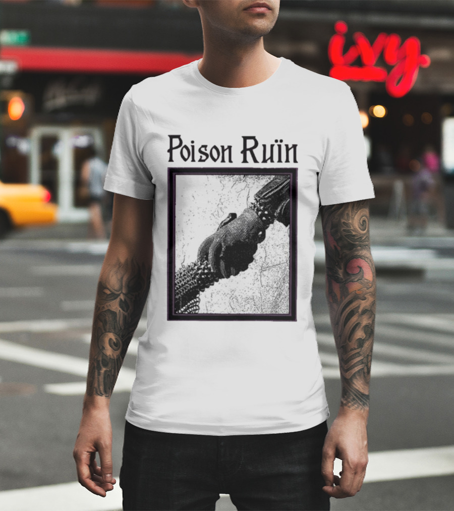 Poison Ruïn Medieval Chainmail Handshake Confrere T-Shirt