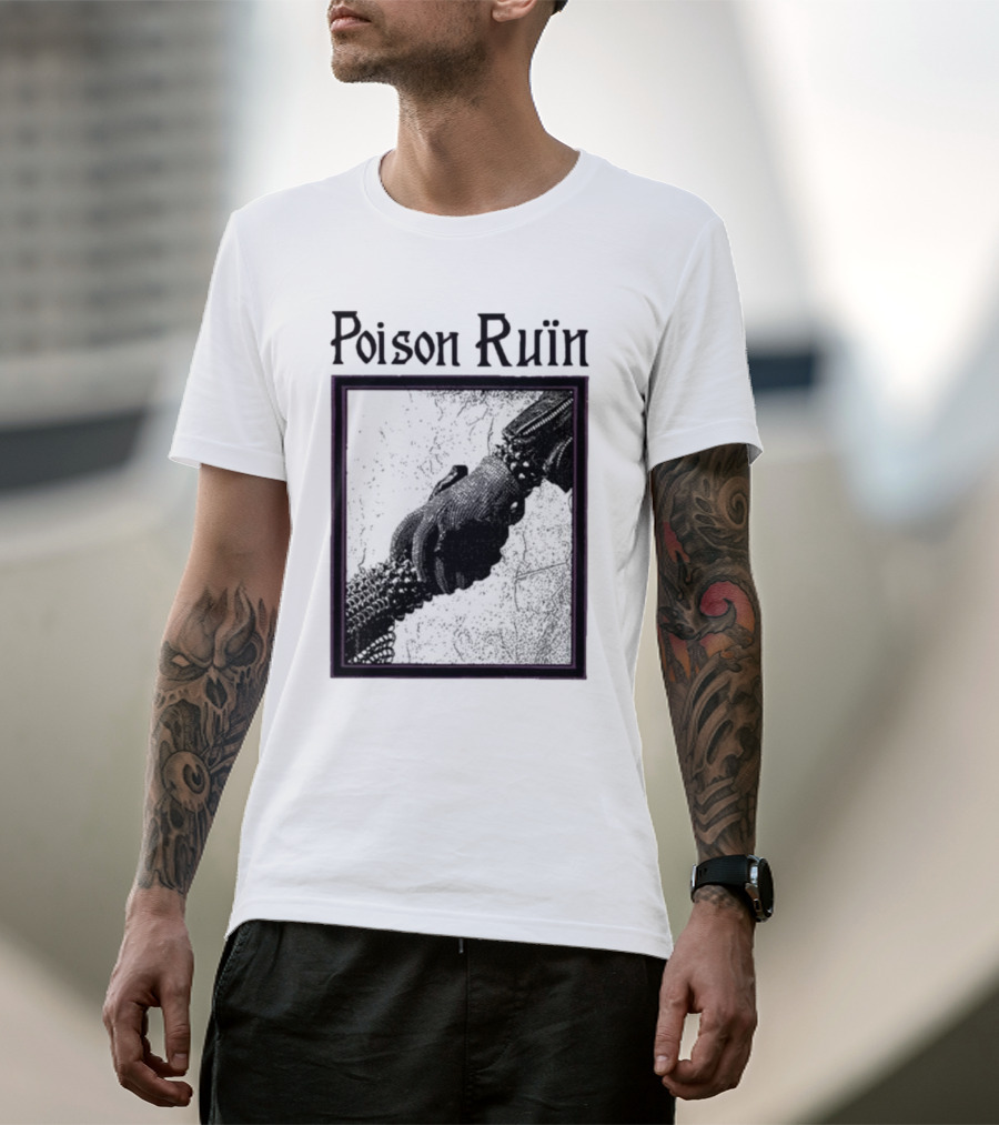 Poison Ruïn Medieval Chainmail Handshake Confrere T-Shirt