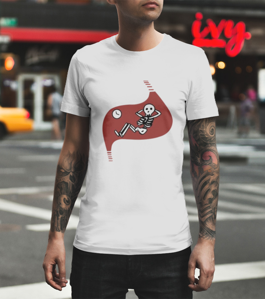 Death Of Dungeon Meshi Falin Skeleton Inside Red Stomach T-Shirt
