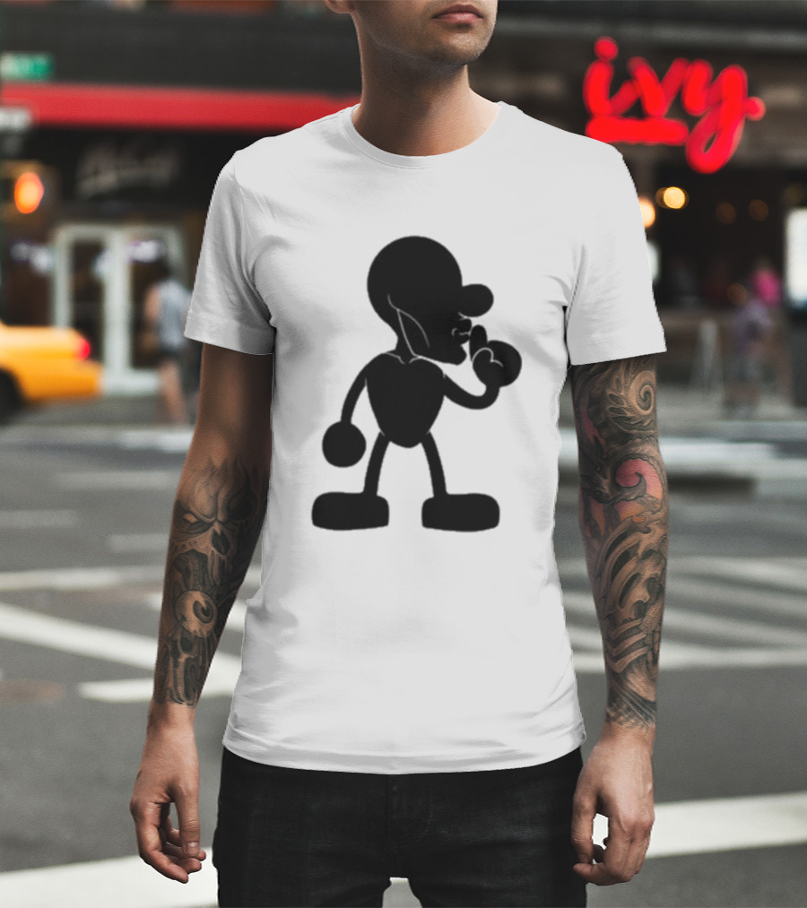 Yeet Team Mr Mew Iconic Silhouette And Dog Collaboration T-Shirt