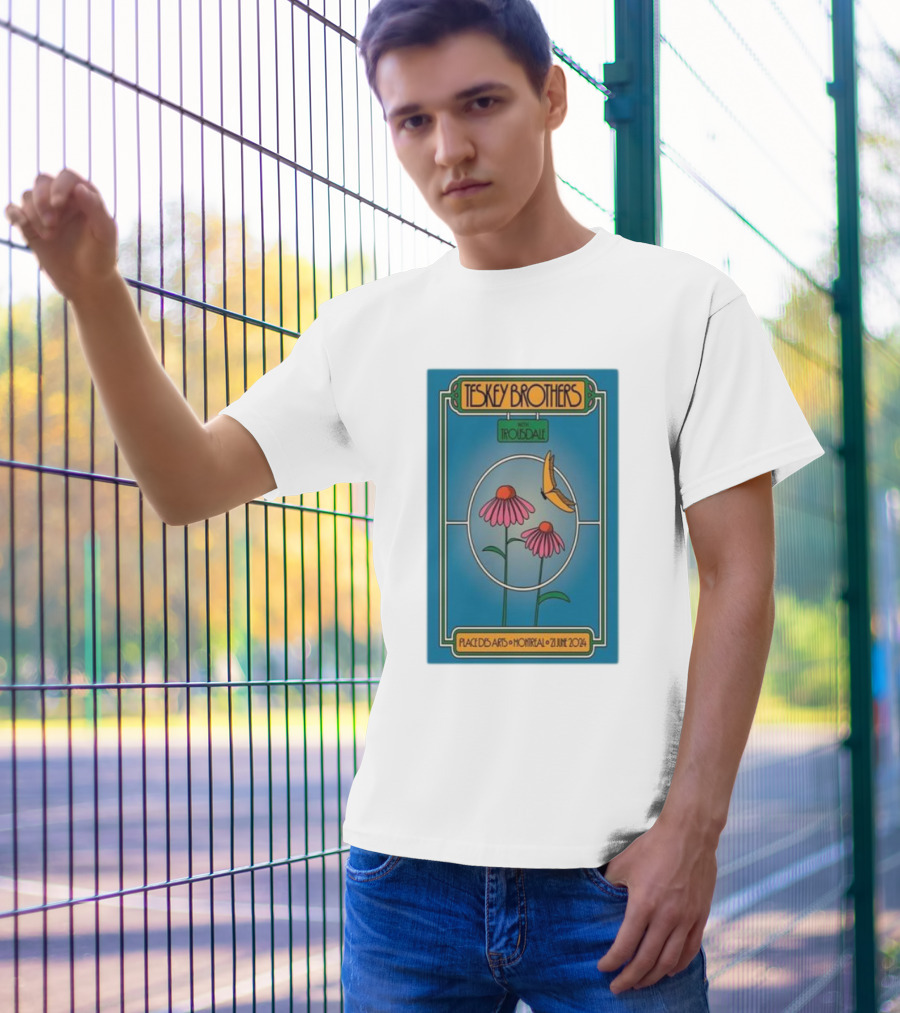 Teskey Brothers With Iron And Wine Place Des Arts Montreal June 21 T-Shirt