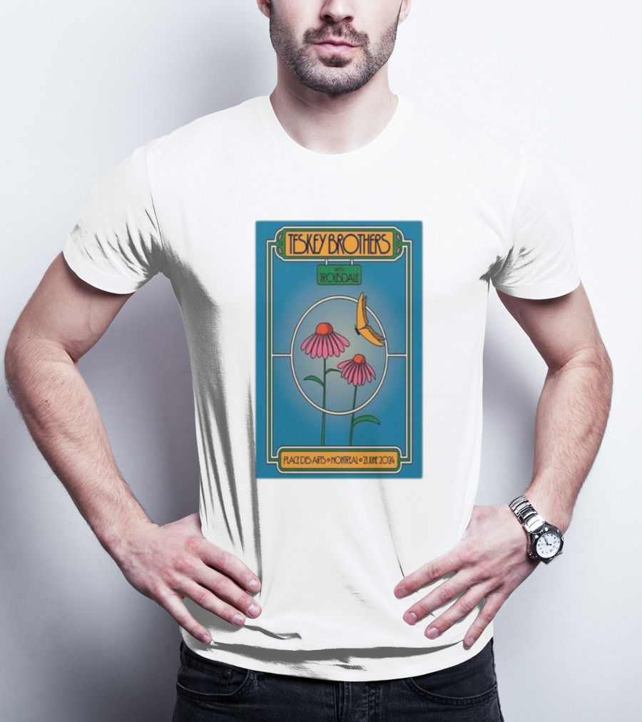 Teskey Brothers With Iron And Wine Place Des Arts Montreal June 21 T-Shirt