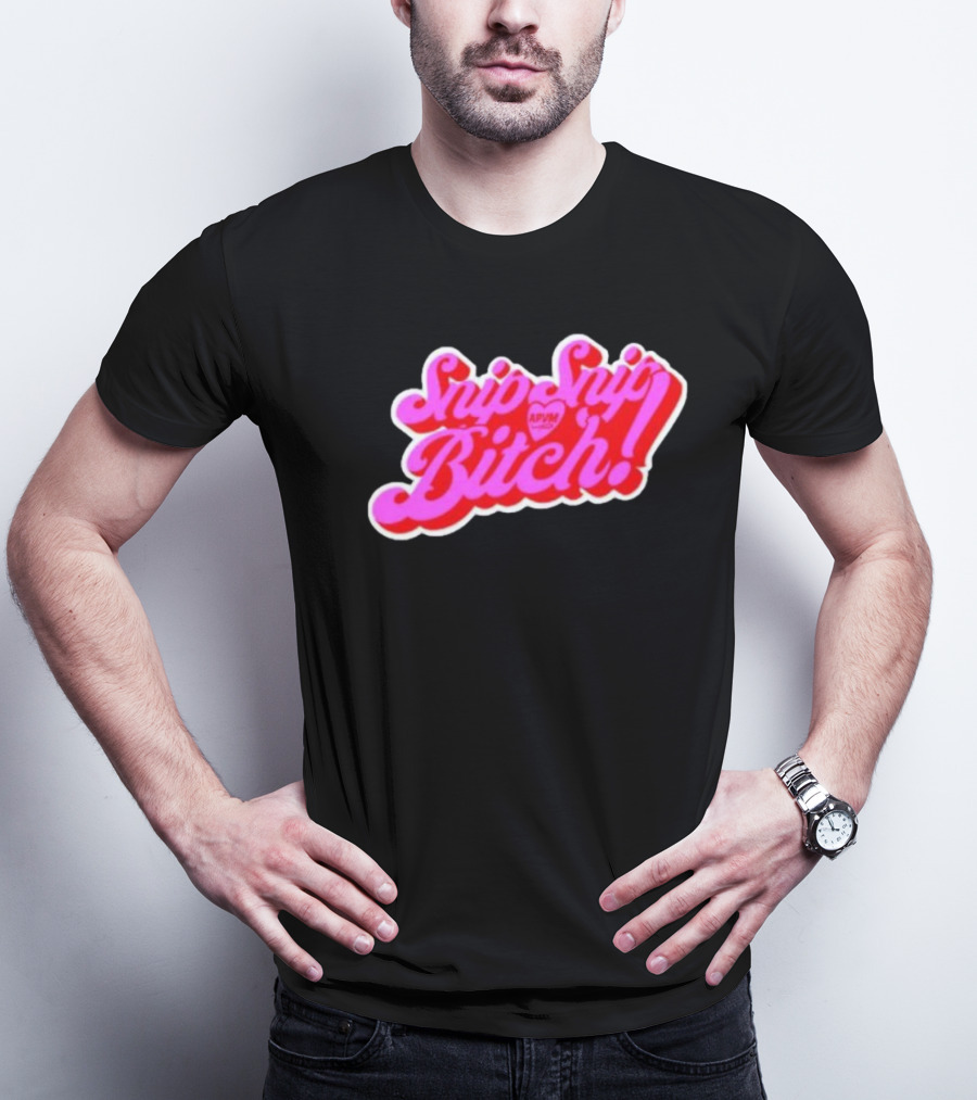Angeria Paris Snip Snip Bitch APVM Heart Ringer T-Shirt