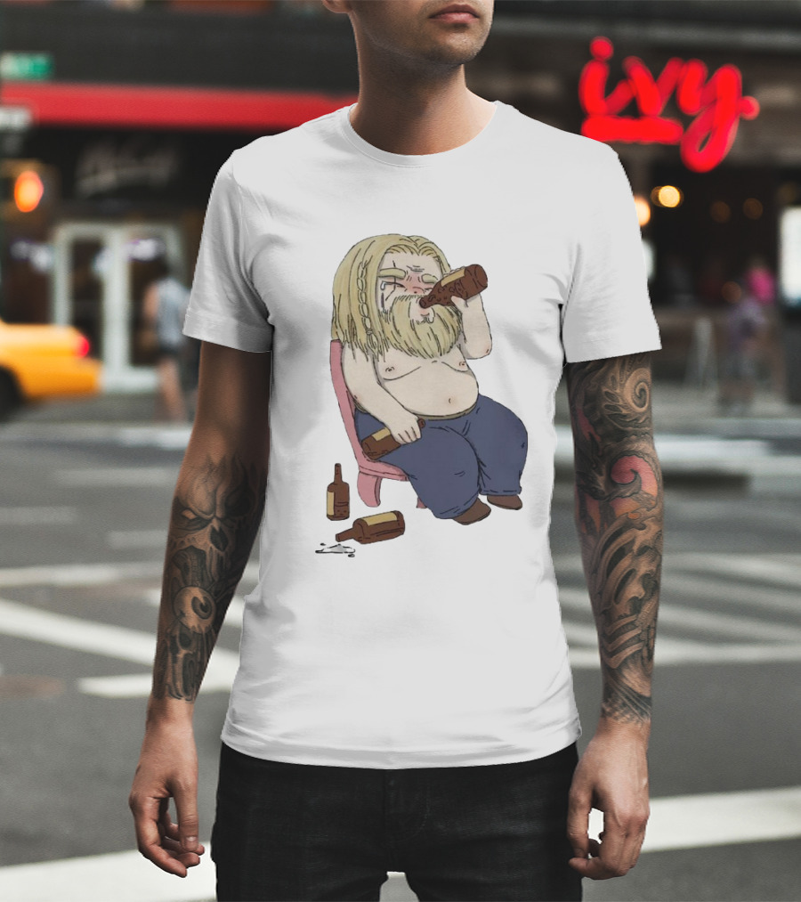 Avengers Endgame Thor Fat Drinking T-Shirt