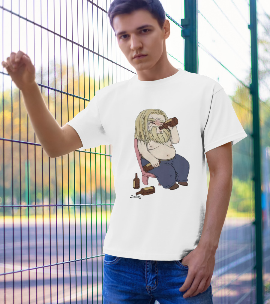 Avengers Endgame Thor Fat Drinking T-Shirt