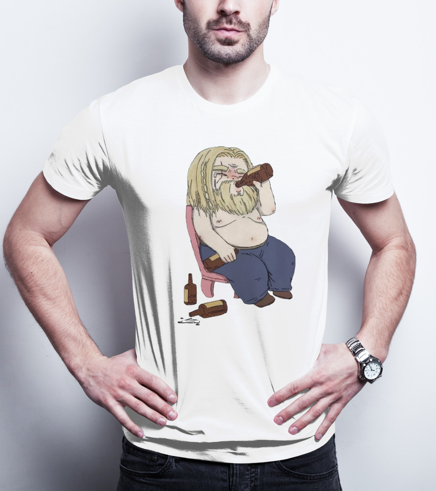 Avengers Endgame Thor Fat Drinking T-Shirt