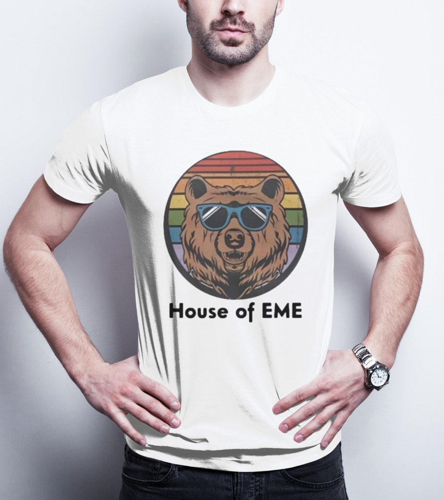 House Of EME Rainbow Bear With Sunglasses T-Shirt
