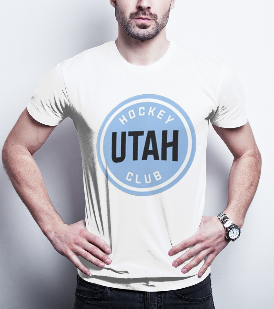 Utah Hockey Club Blue Circular Emblem T-Shirt