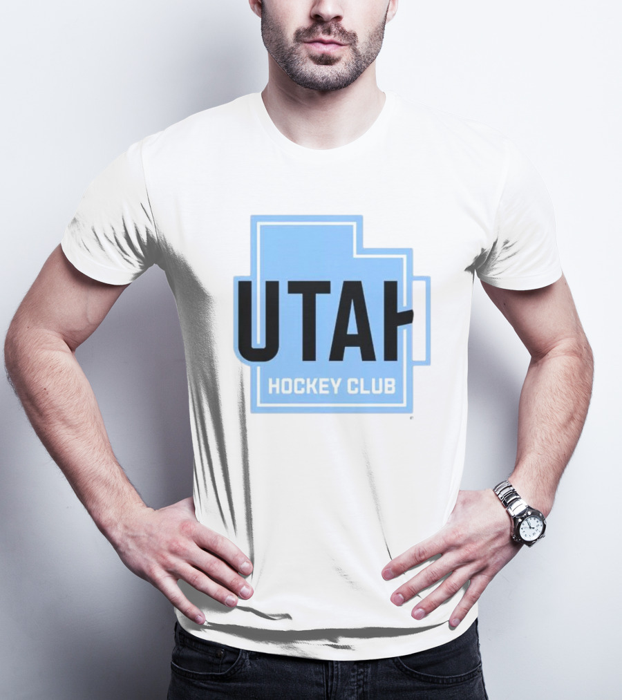Utah Hockey Club Logo With State Outline T-Shirt