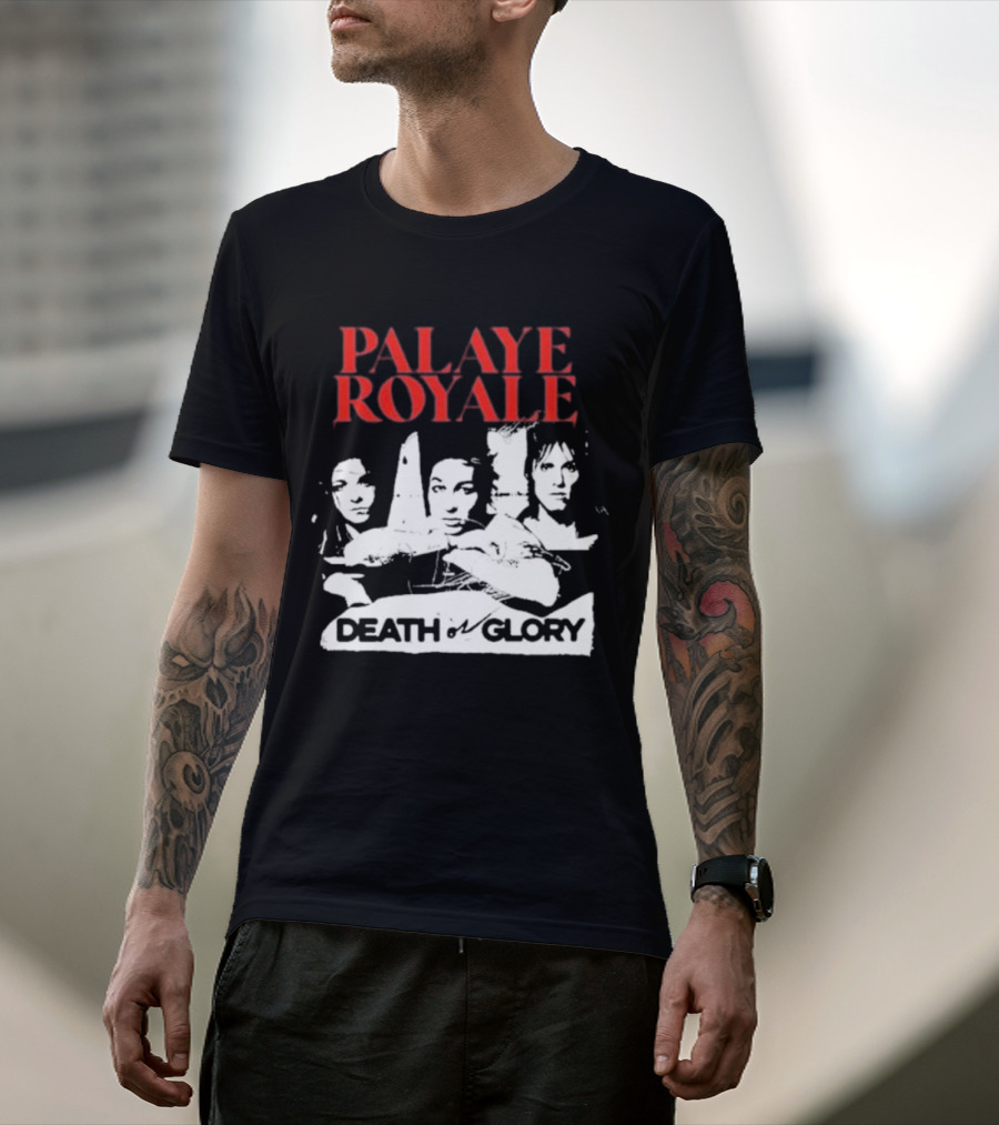 Palaye Royale Death Or Glory Band Member Portrait Trio T-Shirt