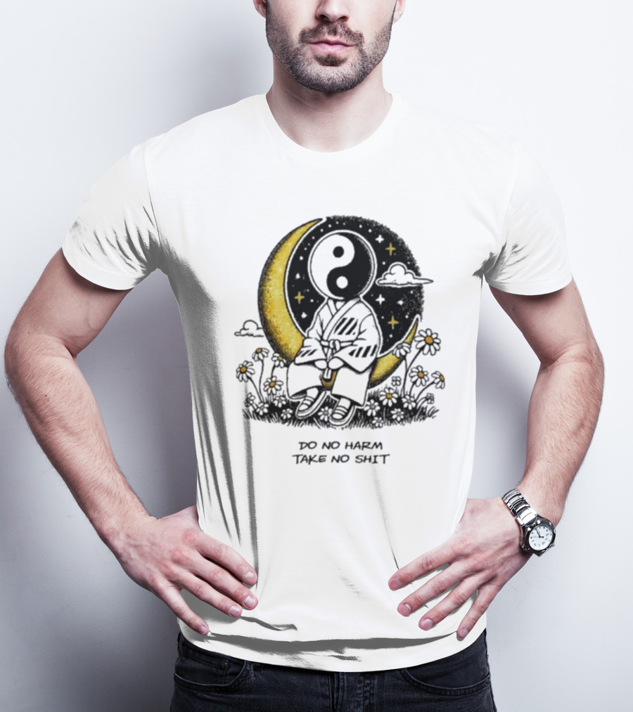 Third Eye Kingdom Yin Yang Moon Do No Harm Take No Shit T-Shirt