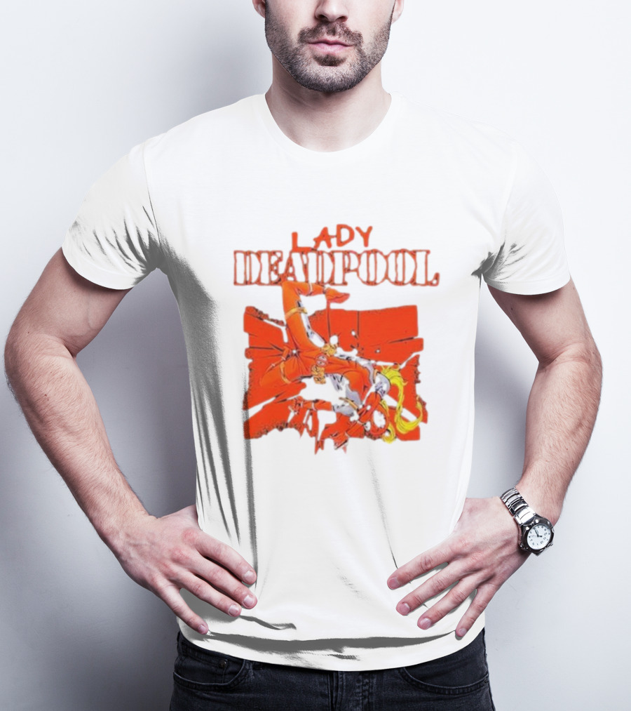 Rob Liefeld Lady Deadpool T-Shirt