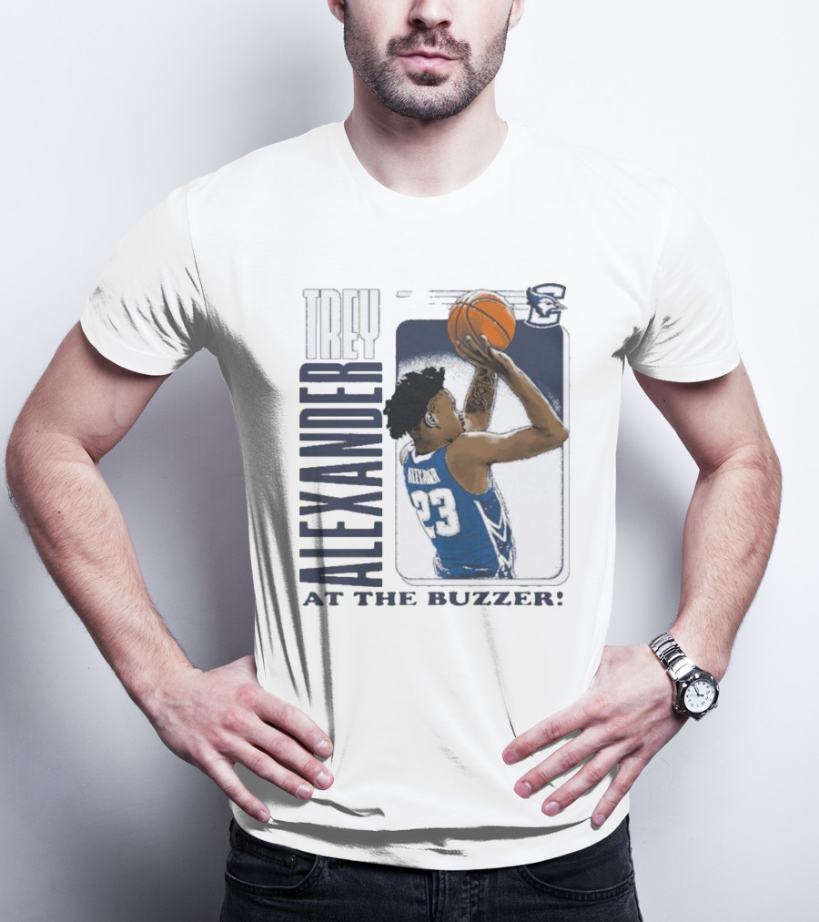 Trey Alexander 23 At The Buzzer Basketball Creighton Bluejays T-Shirt