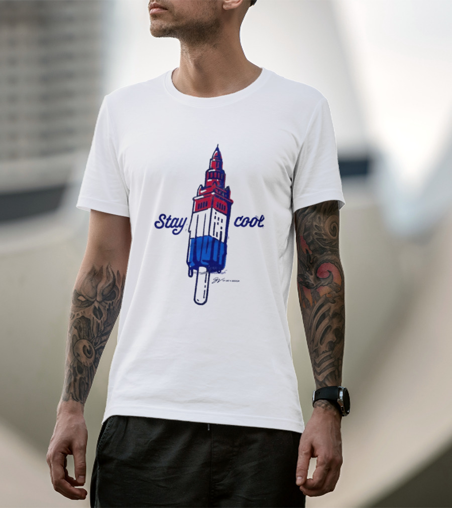 Cleveland Stay Cool Tower Popsicle T-Shirt