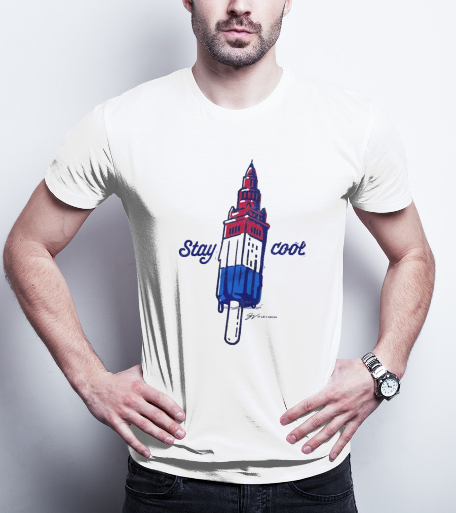 Cleveland Stay Cool Tower Popsicle T-Shirt