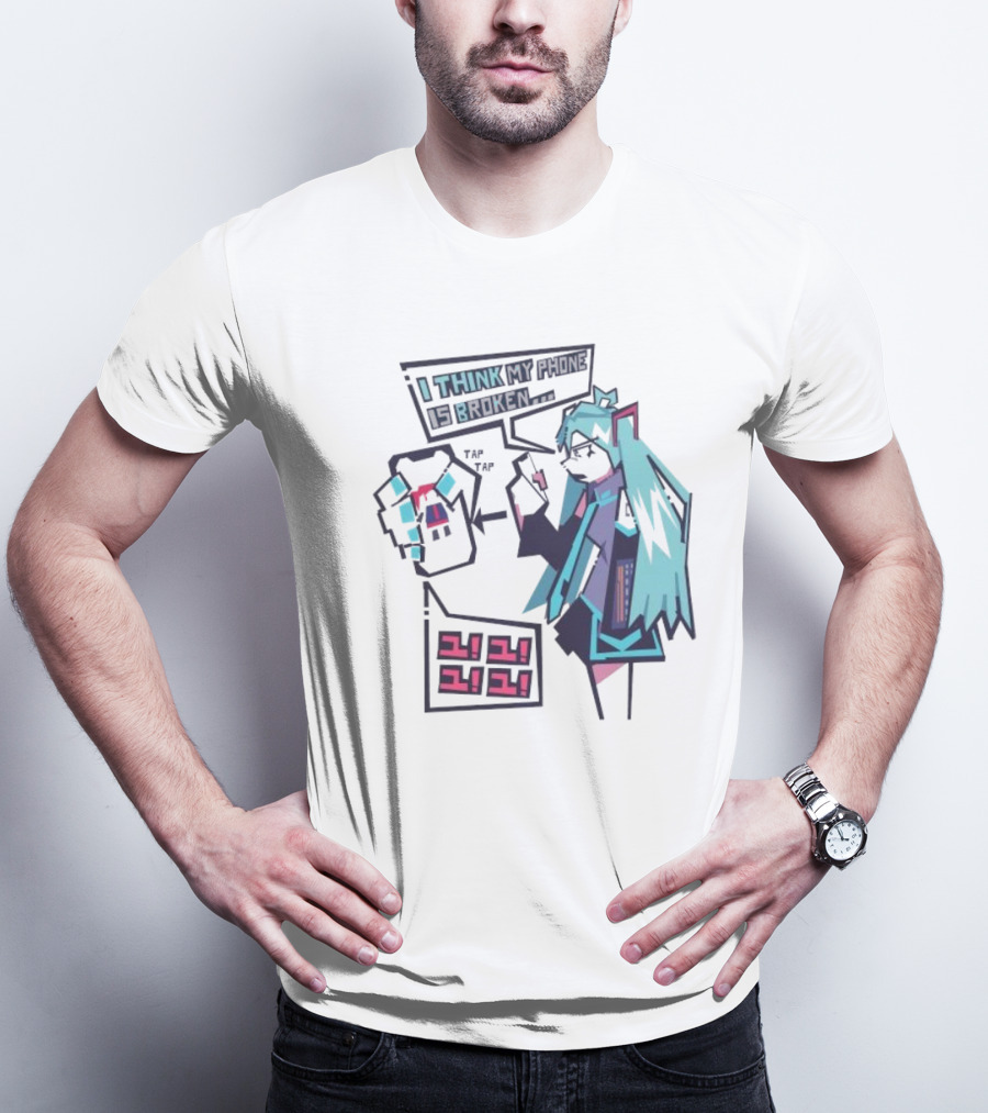 I Think My Phone Is Broken Tap Tap になに Nani Nani T-Shirt