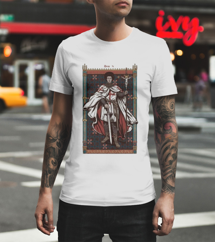 Lotus Eaters Fr Robinson Deus Vult Medieval Knight Tapestry T-Shirt