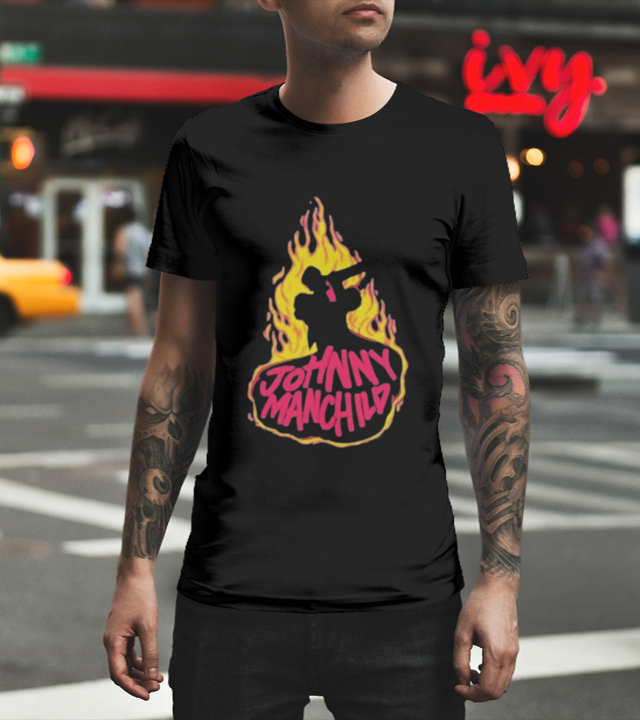 Johnny Manchild Fire Dance Silhouette Flame T-Shirt