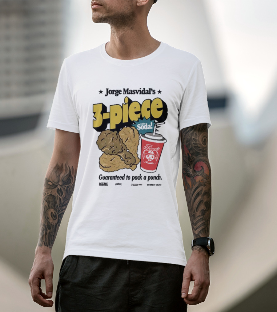 Jorge Masvidal's 3-Piece Soda Guaranteed To Pack A Punch T-Shirt