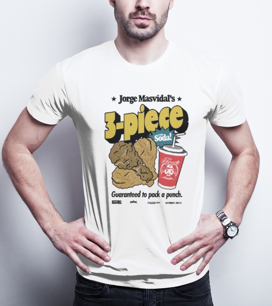 Jorge Masvidal's 3-Piece Soda Guaranteed To Pack A Punch T-Shirt