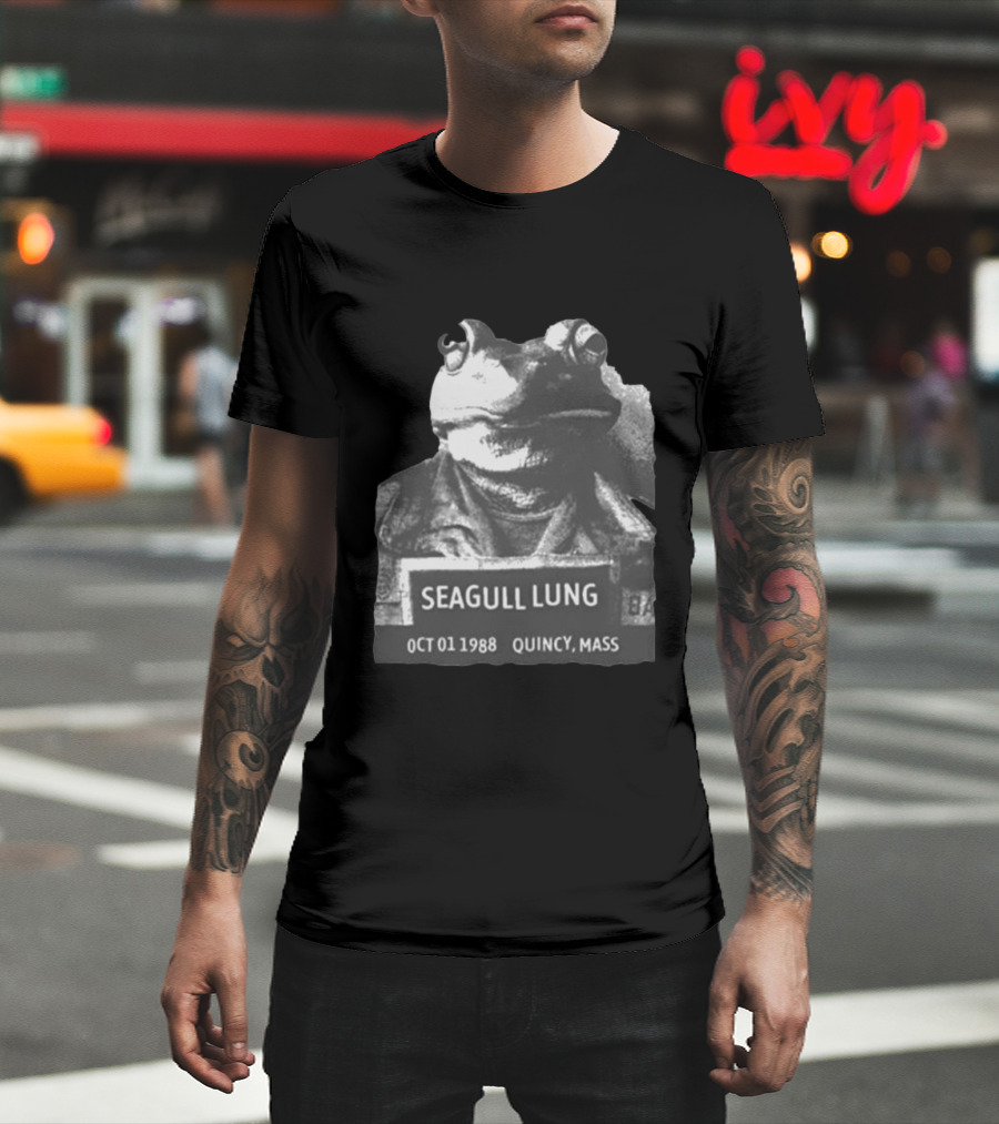 Seagull Lung Frog Mugshot October 01 1988 Quincy Mass T-Shirt