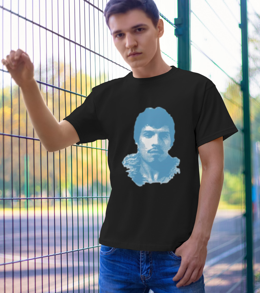 Omar Apollo God Said No Jumbo Blue T-Shirt