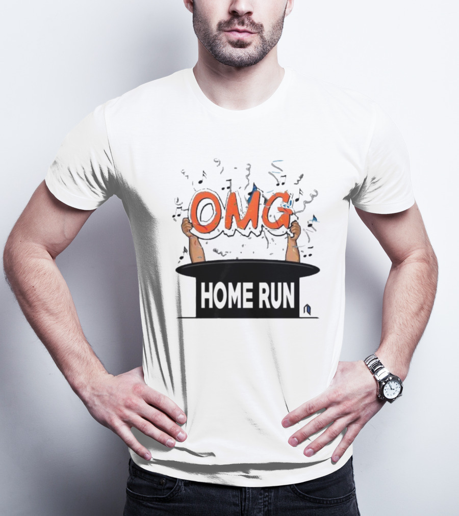 OMG Home Run From Magic Hat With Music Notes T-Shirt