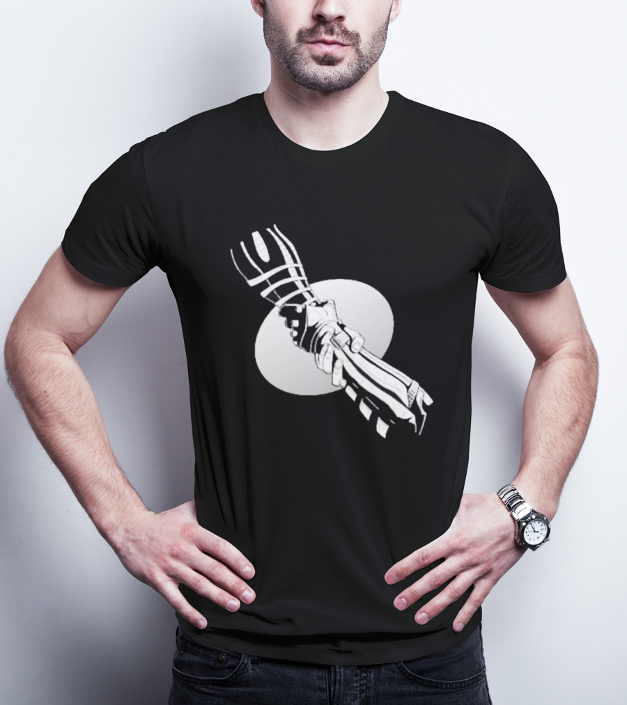 You’re Not Alone Holding Hands Black And White Version T-Shirt