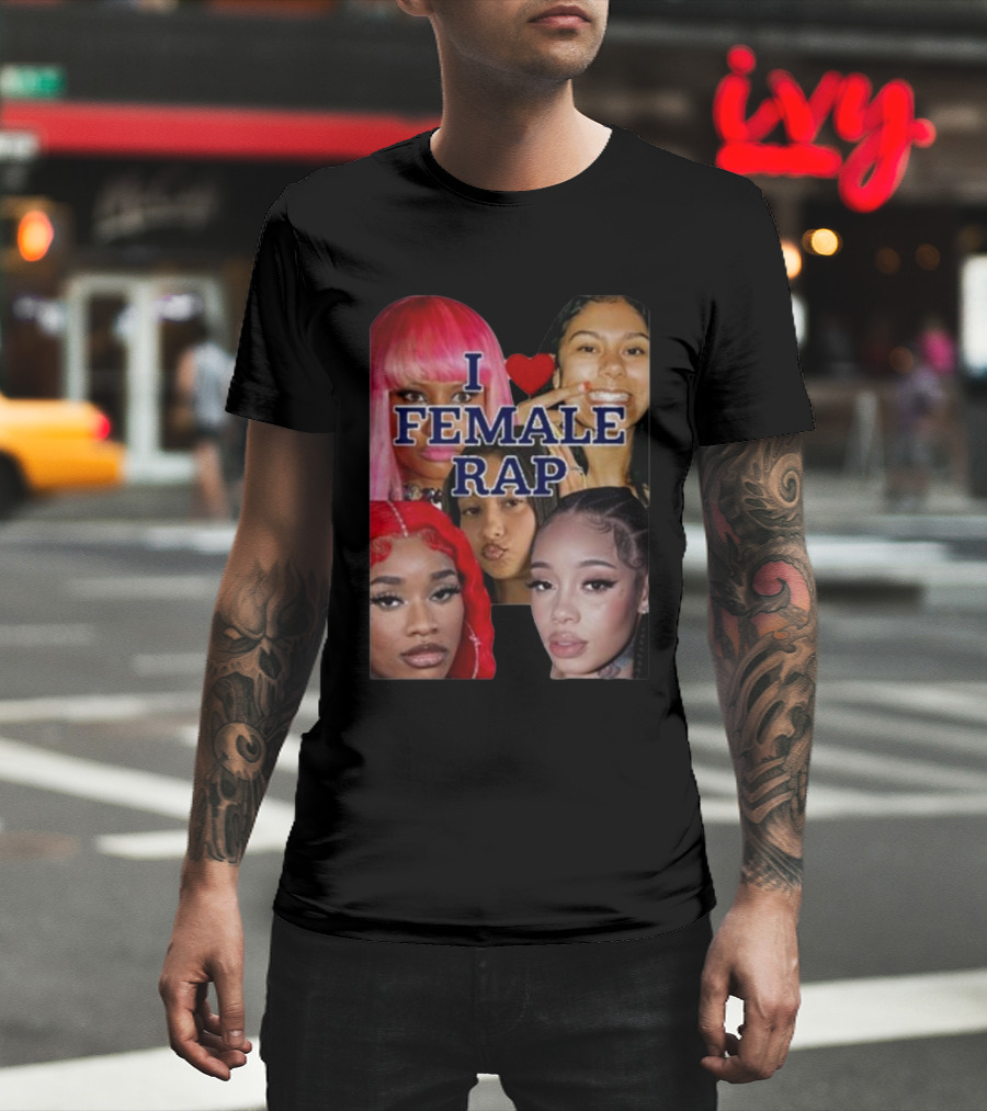 Nrth West Is My Spirit Animal I Love Female Rap Montage T-Shirt