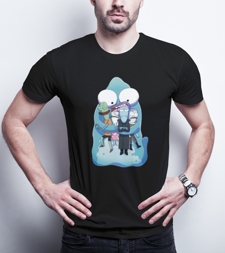Pupa Hug With Solar Opposites Characters T-Shirt