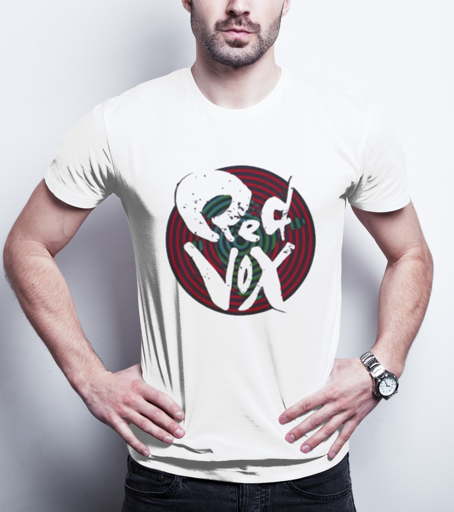 Retroware Red Vox Psychedelic Spiral Retro Vibes T-Shirt