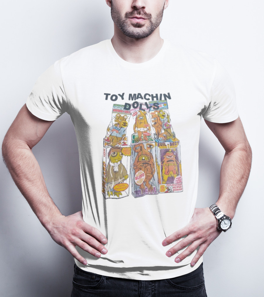 Toy Machine Dolls Evil Sect Blood Fobby Japan Super Heroes T-Shirt