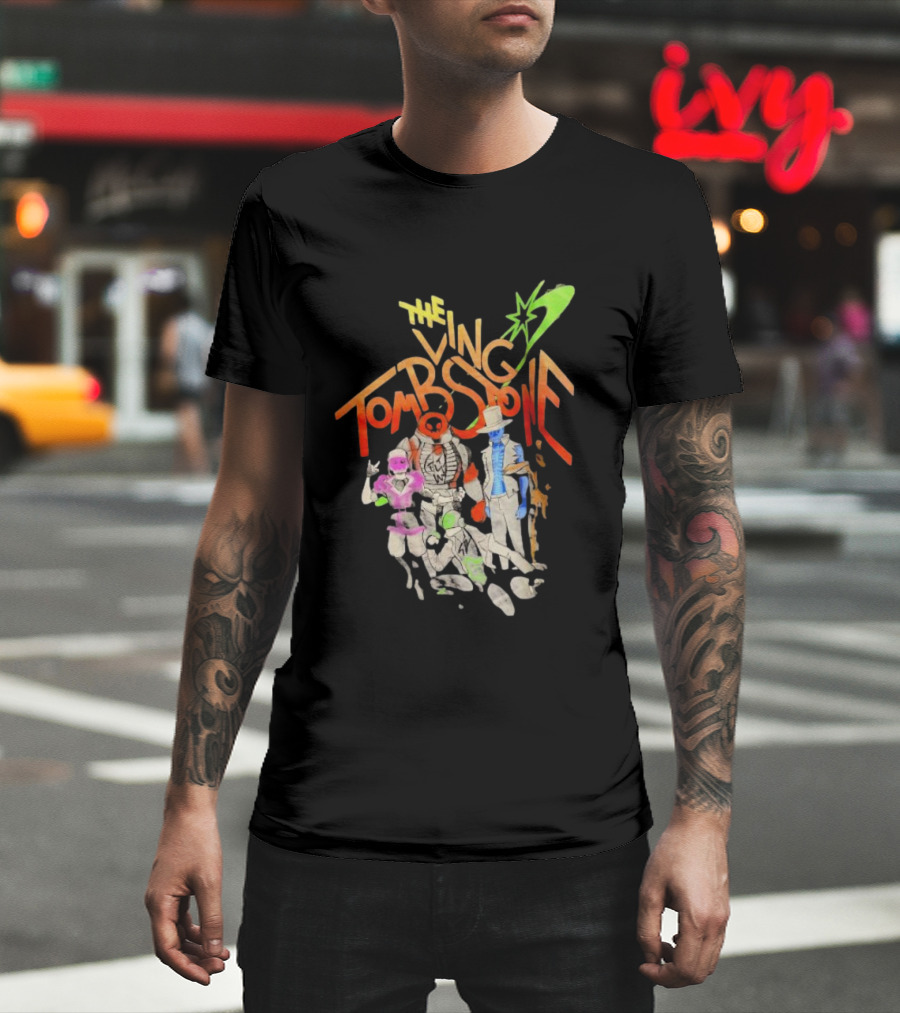 The Living Tombstone Characters And Logo With Colorful T-Shirt