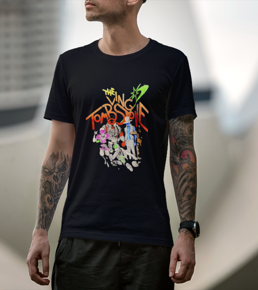 The Living Tombstone Characters And Logo With Colorful T-Shirt