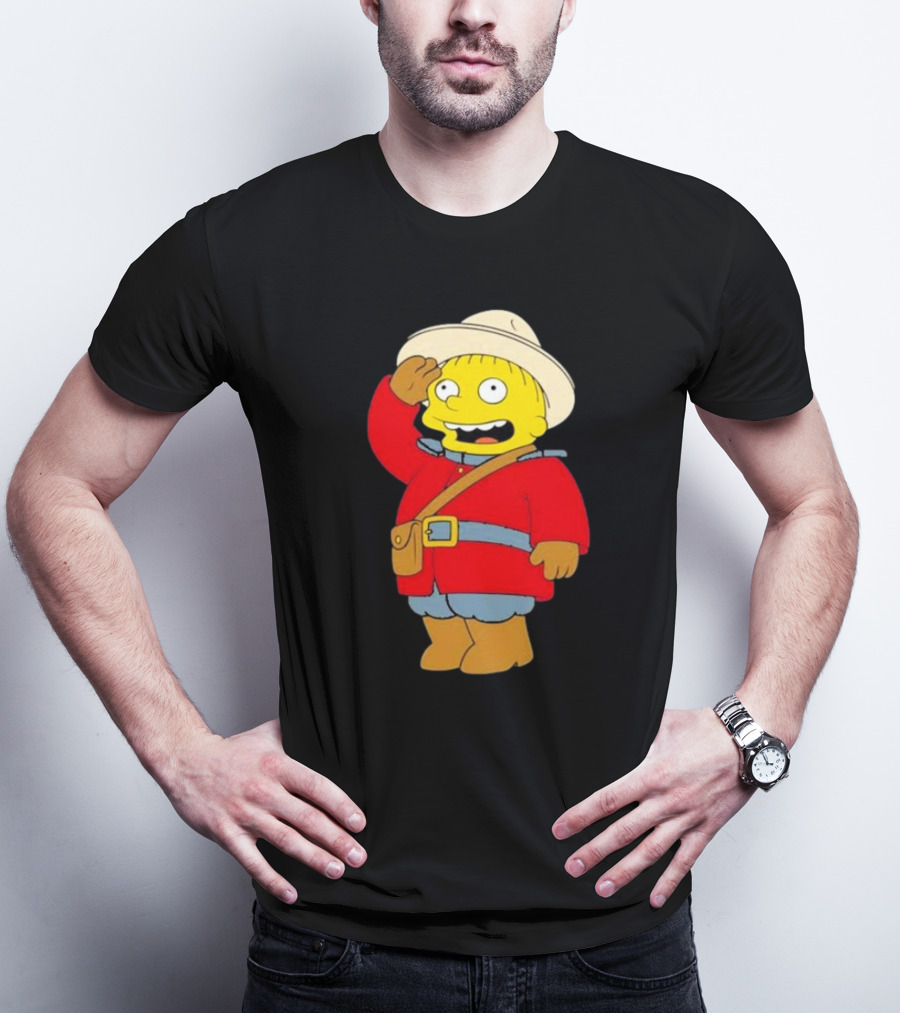 The Simpsons Ralph Mountie Canada Costume T-Shirt