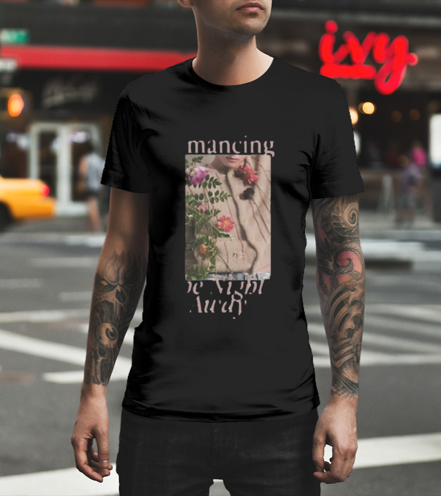 Romancing The Night Away Floral Slow Dancing T-Shirt