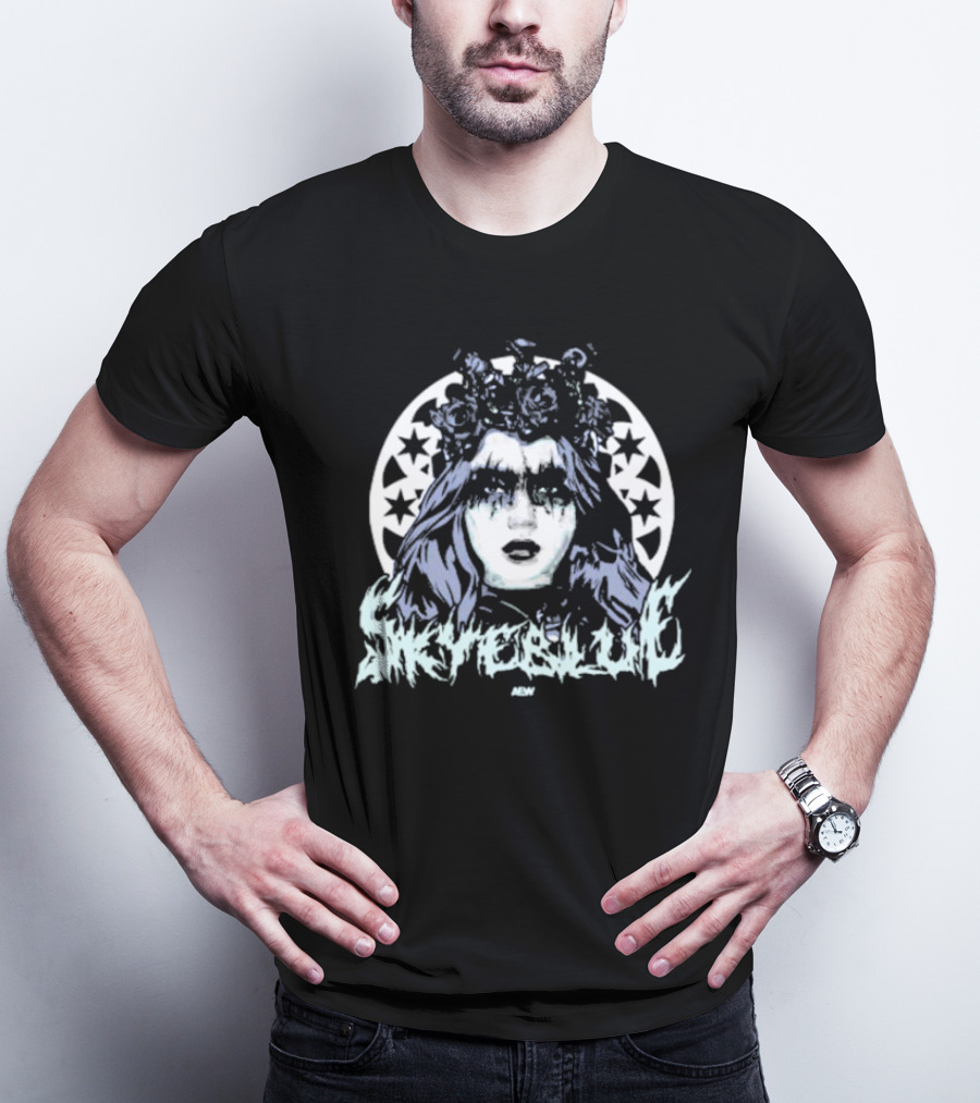Skye Blue Choke Woman Roses Stars MDW T-Shirt