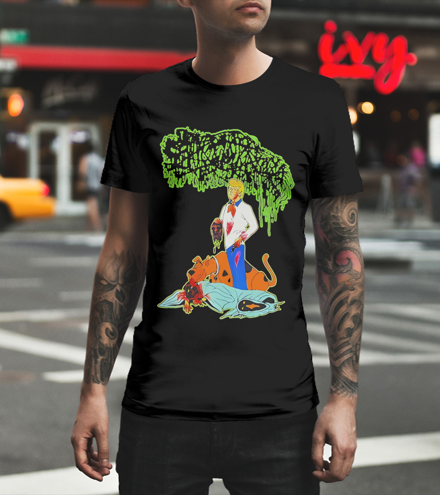 Sanguisugabogg Scooby Doo Fred Jones Horror Mashup T-Shirt